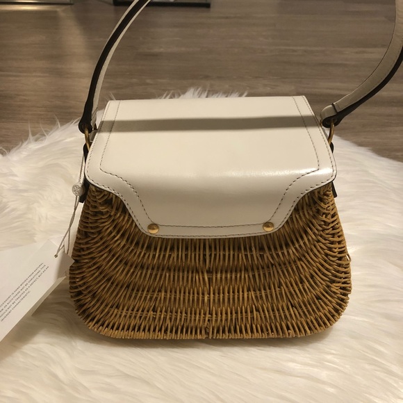 Tory Burch | Bags | Tory Burch Lacquered Rattan Basket | Poshmark